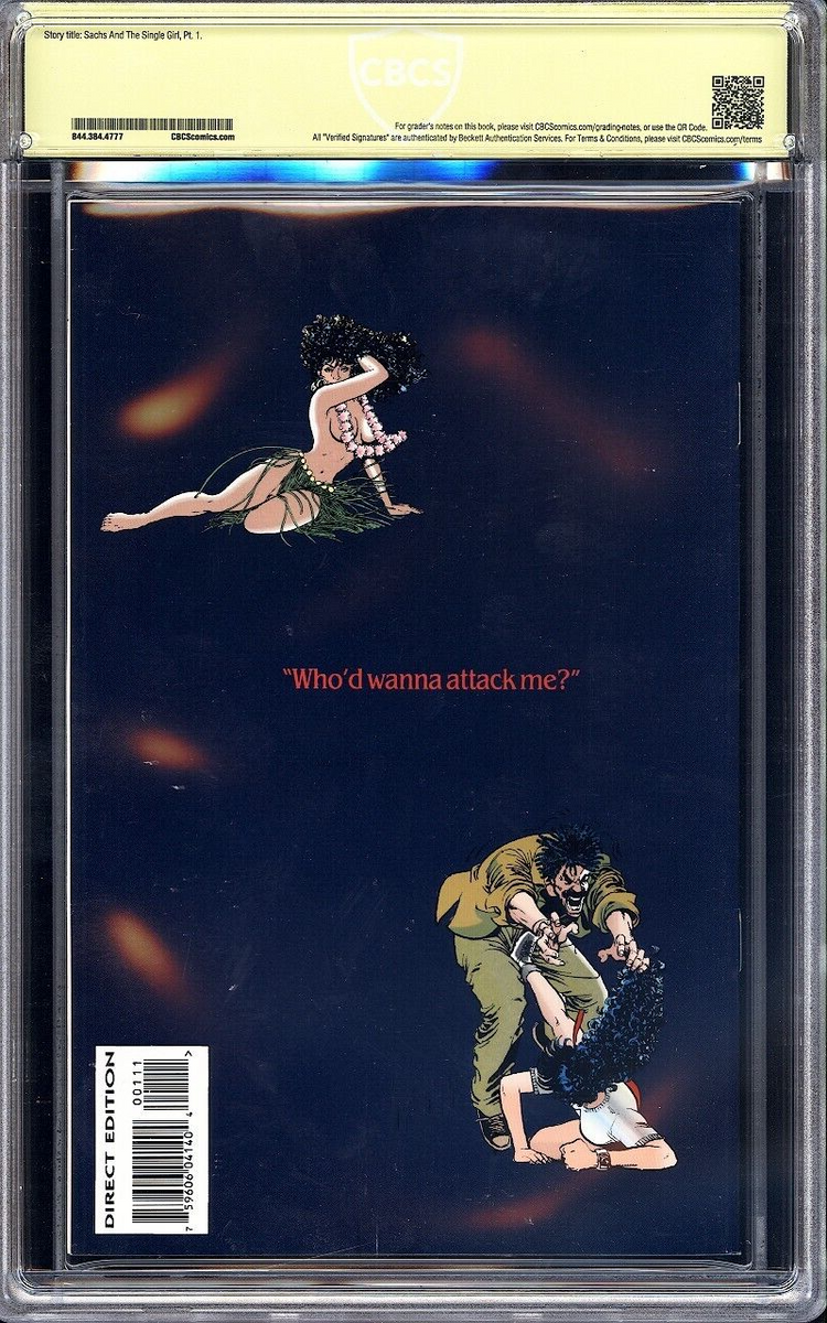 Sach & Violens #1 CBCS 9.4 (1995) Signed by George Perez & Peter David – Ultimate Key Issue Comics