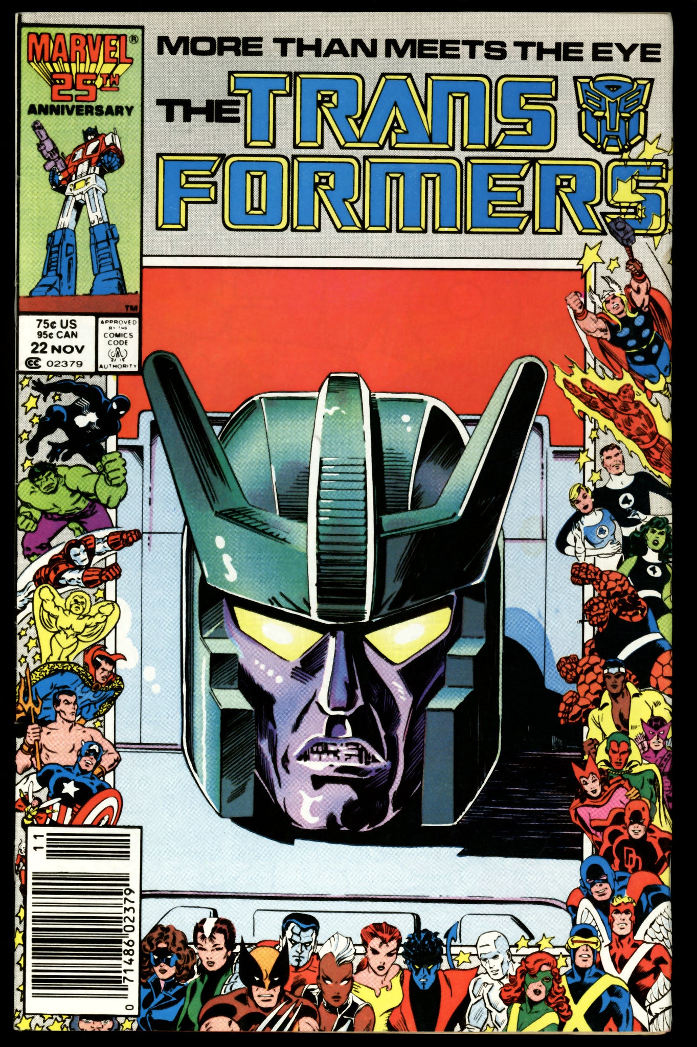 Transformers #22 Marvel 1986 (VF) 1st App. of the Stunticons! NEWSSTAN ...