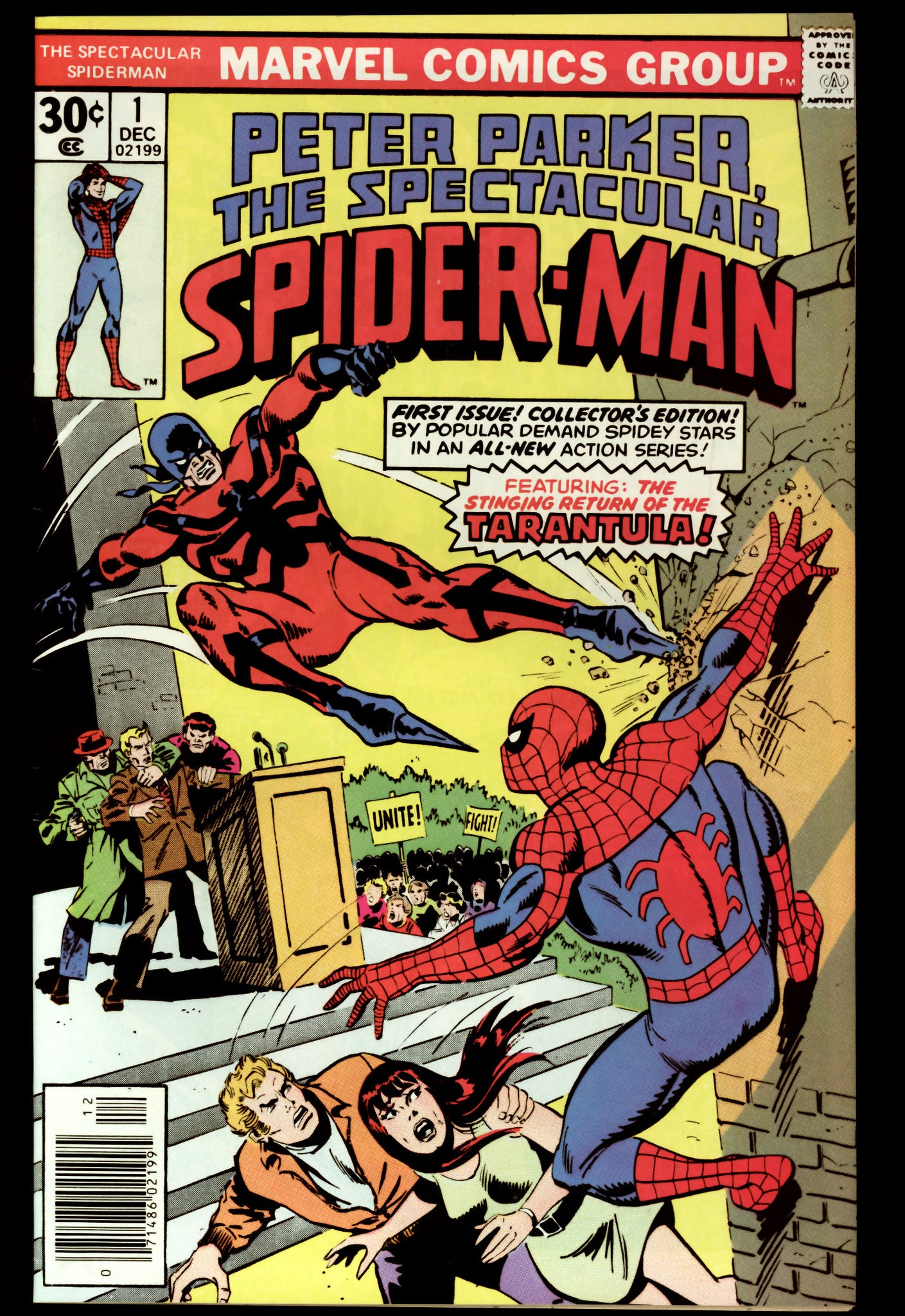 The Spectacular Spider-Man #1 Marvel 1976 (VF/NM) Return of Tarantula ...