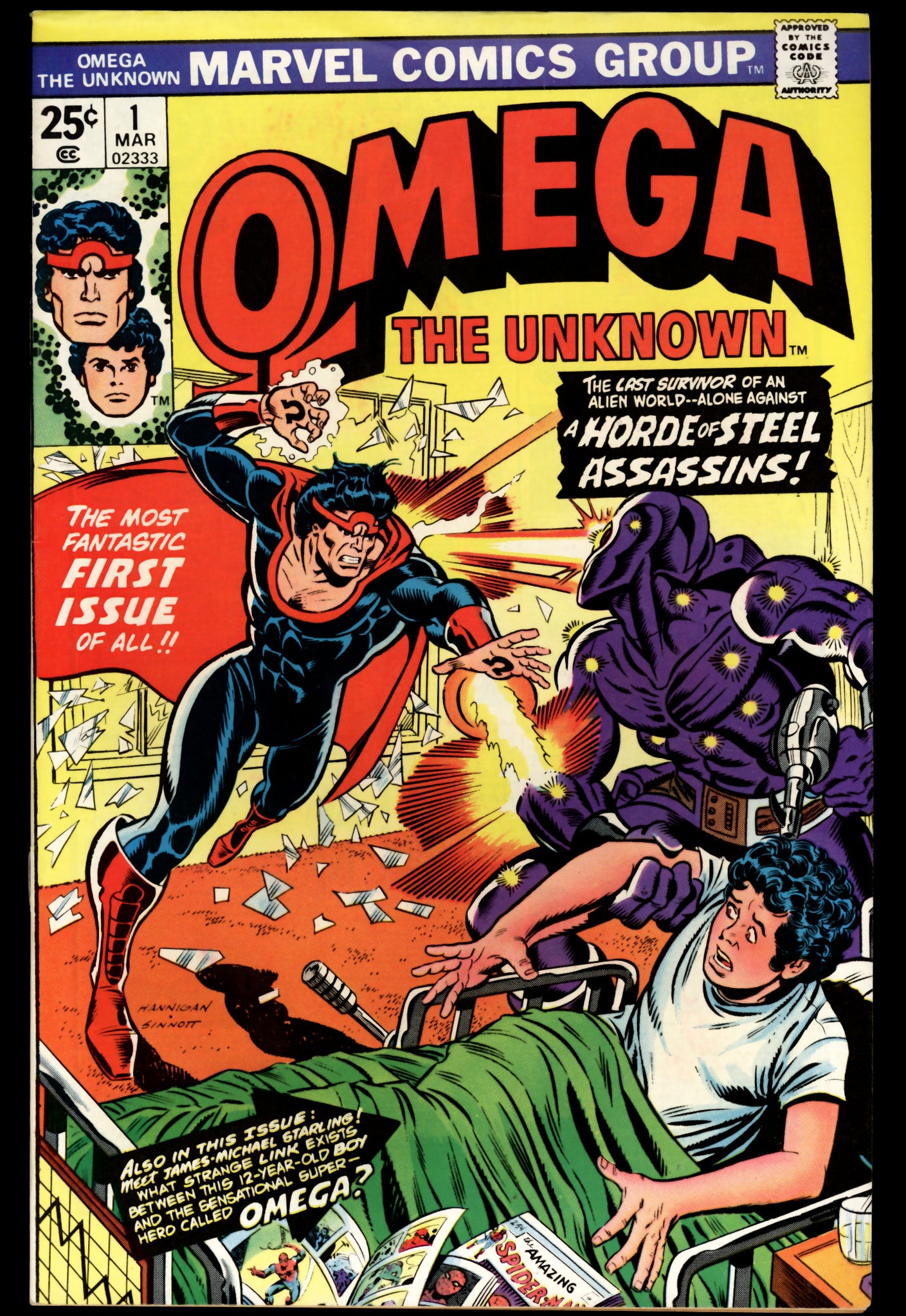 Omega the Unknown #1 Marvel 1976 (FN/VF) 1st Appearance of Omega ...