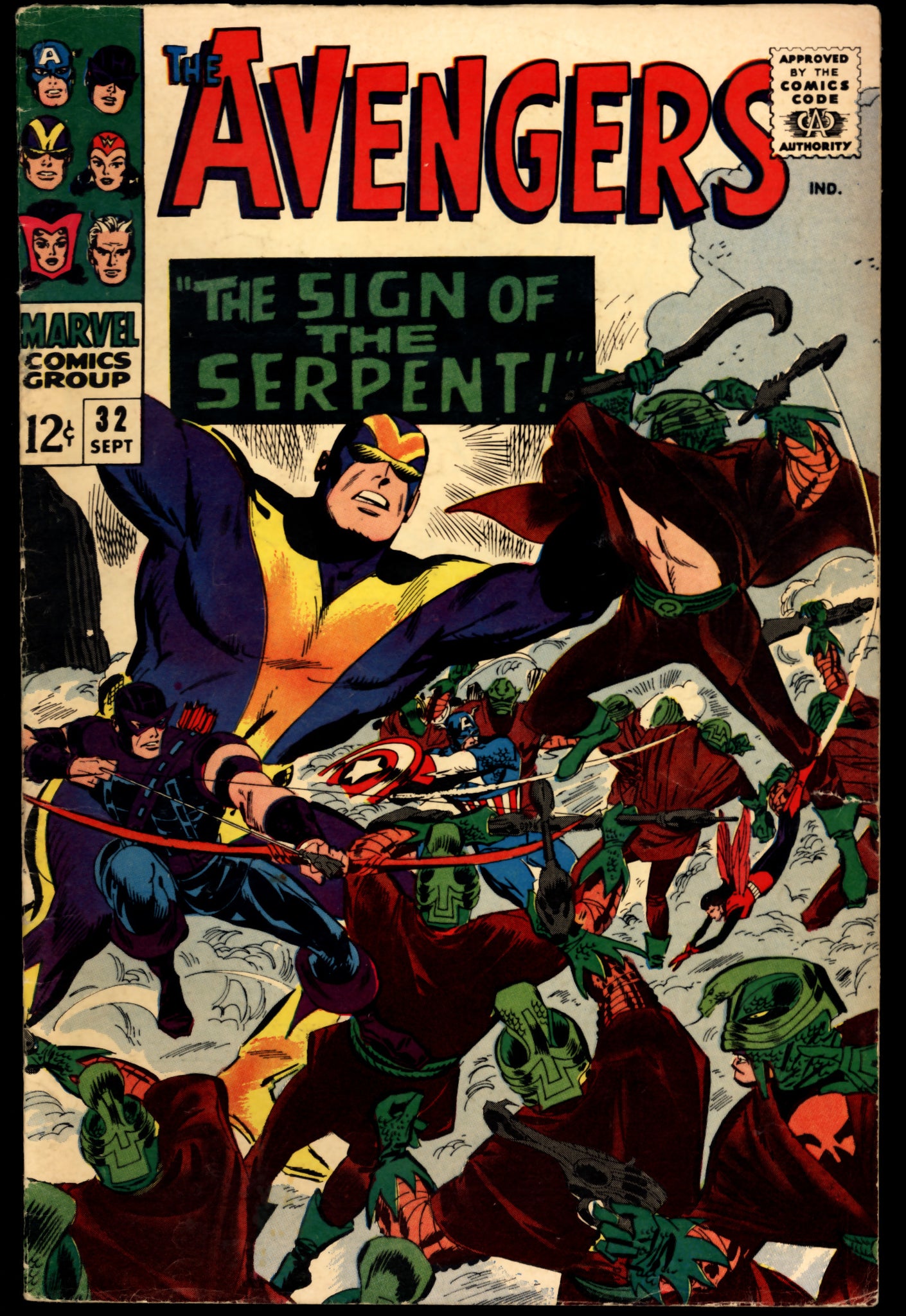 Avengers #32 Marvel 1966 (VG+) 1st Appearance of Bill Foster ...