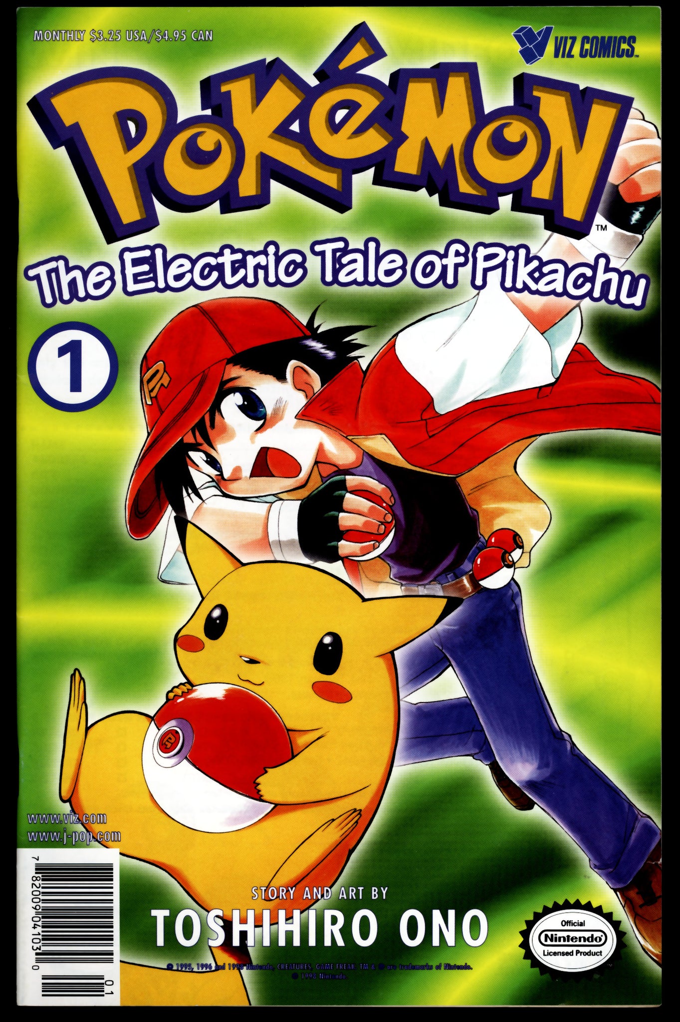 Pokemon The Electric Tale Of Pikachu 1 Viz 1999 Vf 3rd Printing