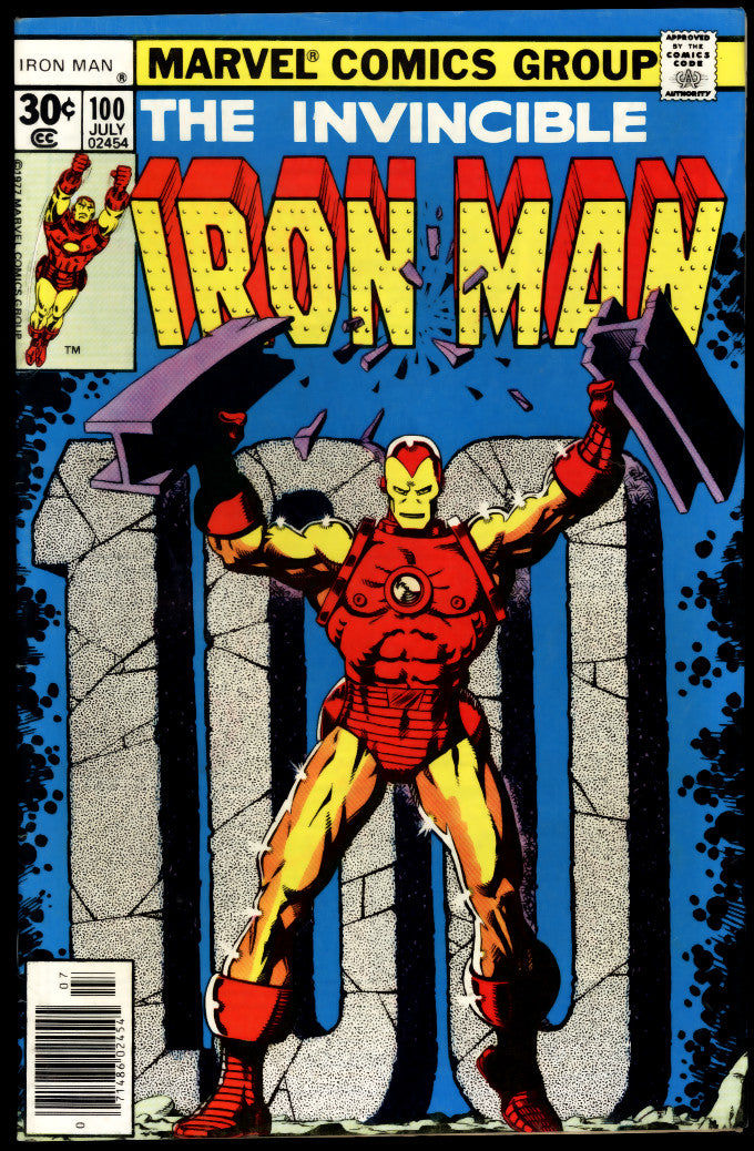 Invincible Iron Man #100 FN+ (1977) 100th Issue. Jim Starlin cover ...