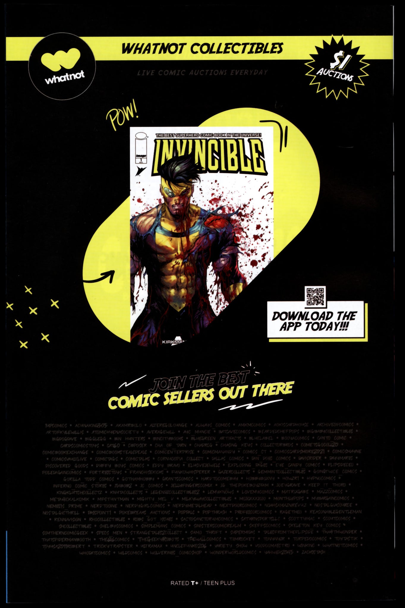 Invincible #1 Image 2021 (NM+) Whatnot Battle Damage Exclusive ...