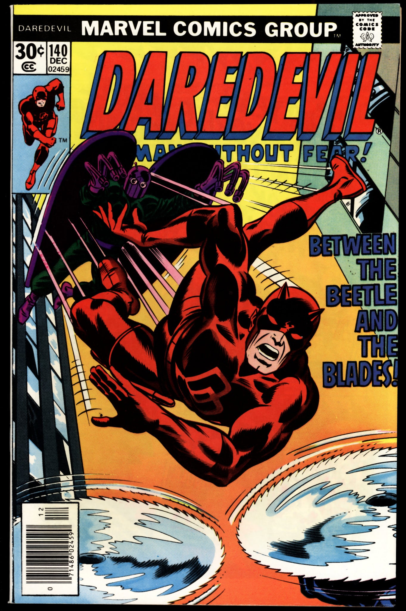 Daredevil #140 Marvel 1976 (NM+) Beetle & Gladiator Appearance ...