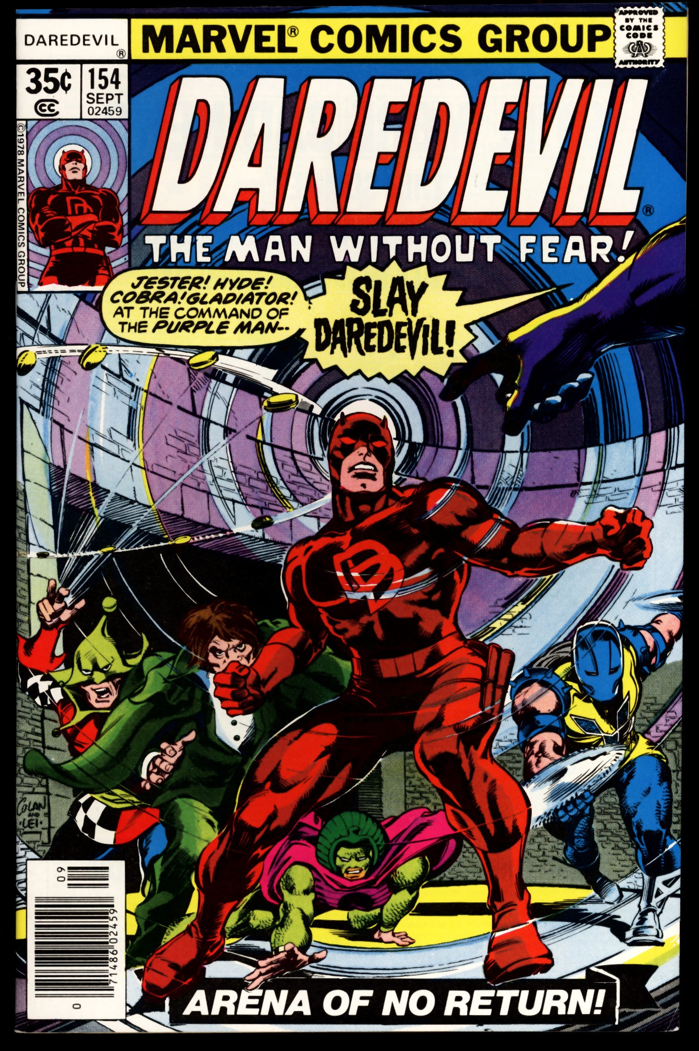 Daredevil #154 Marvel 1978 (NM-/NM) Gene Colan Cover Art! – Ultimate ...