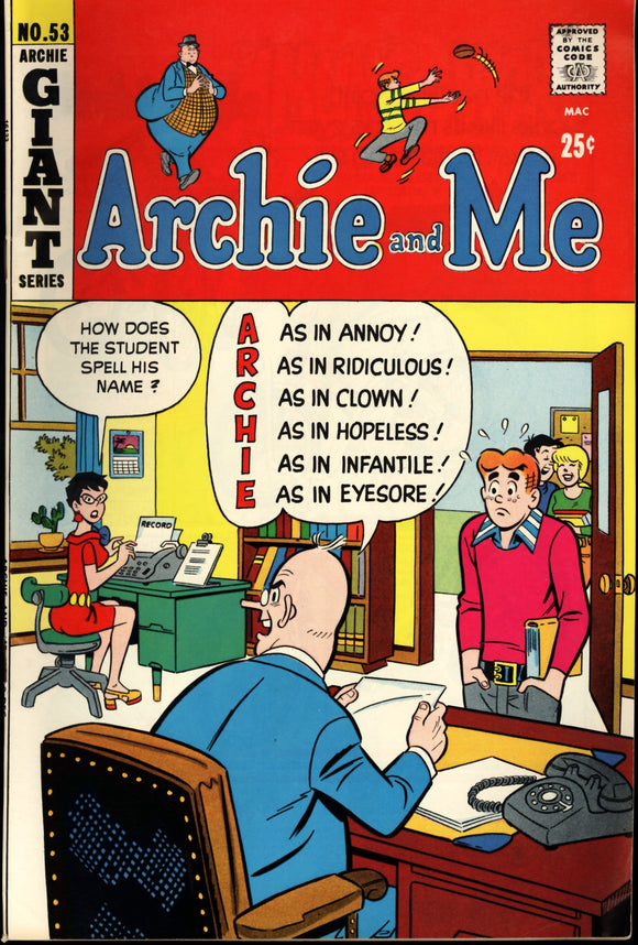 Archie And Me #53 1972 (VF-) Bronze Age Archie Series – Ultimate Key ...