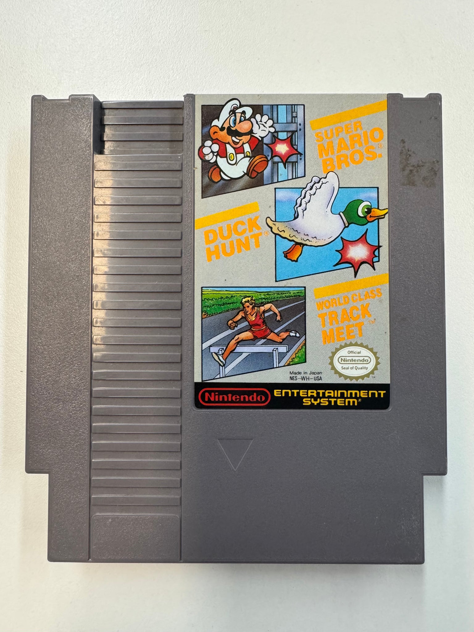 Super Mario Bros/Duck Hunt/World Class Track Meet NES 1988 Authentic ...