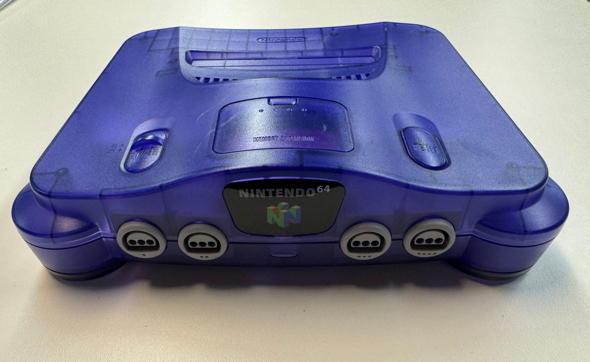 Nintendo 64 N64 Funtastic Purple Grape Console w/ Controller & Jumper ...