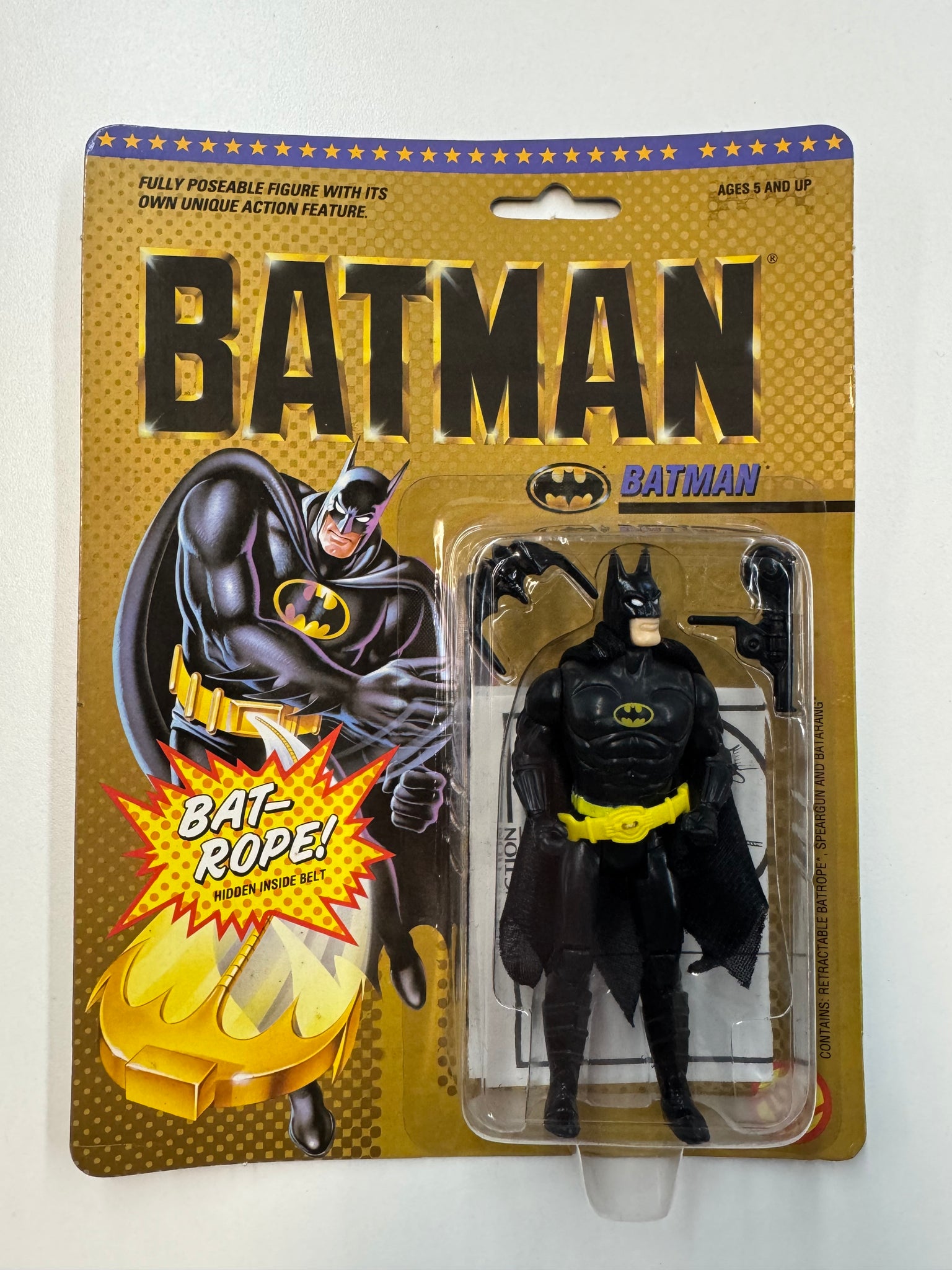 Toy Biz 1989 Batman with Bat-Rope Original Authentic SEALED NIP ...
