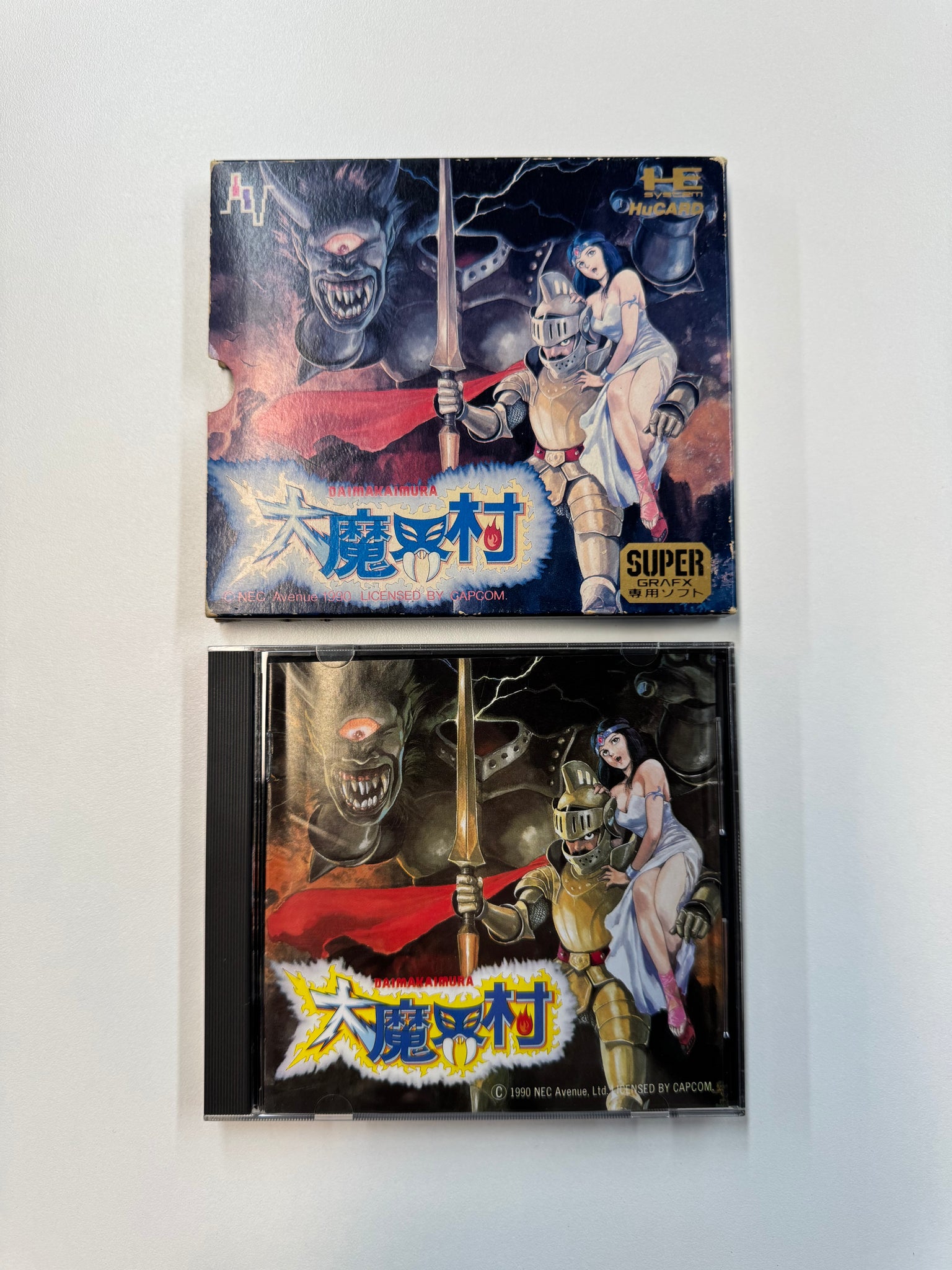 NEC PC Engine Daimakaimura Ghouls'n Ghosts Super Grafx Card w/ Box ...