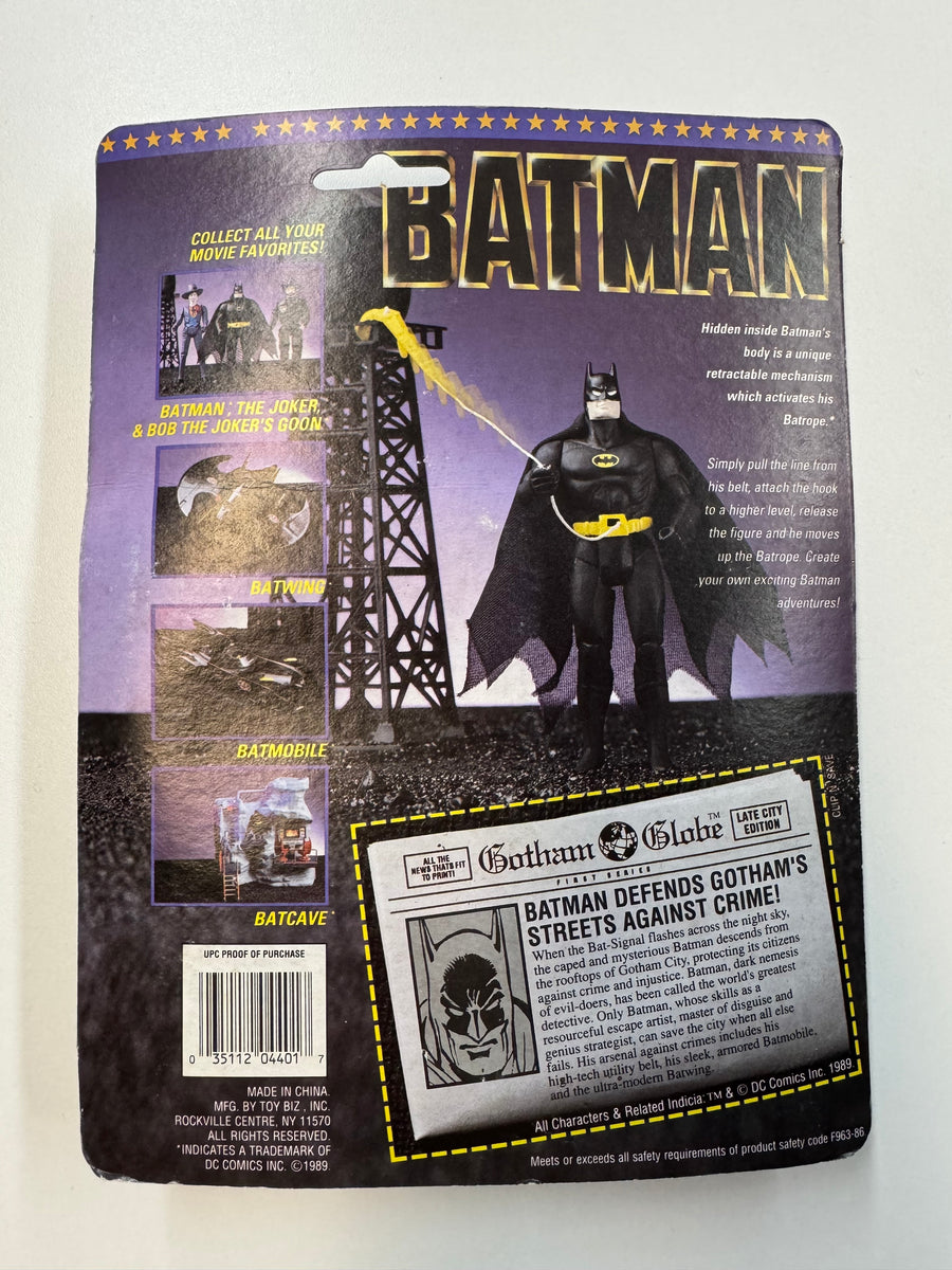 Toy Biz 1989 Batman with Bat-Rope Original Authentic SEALED NIP ...