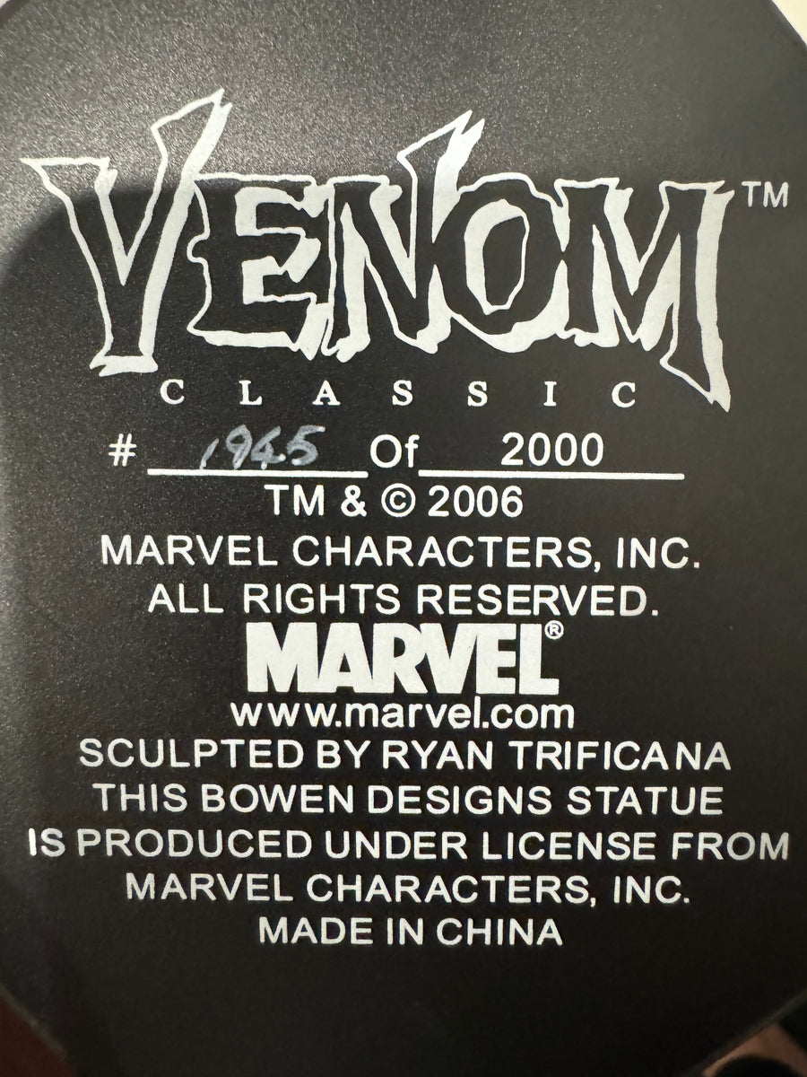 Bowen Designs Marvel Classic Venom Full-Size Statue numbered 1945/2000 ...