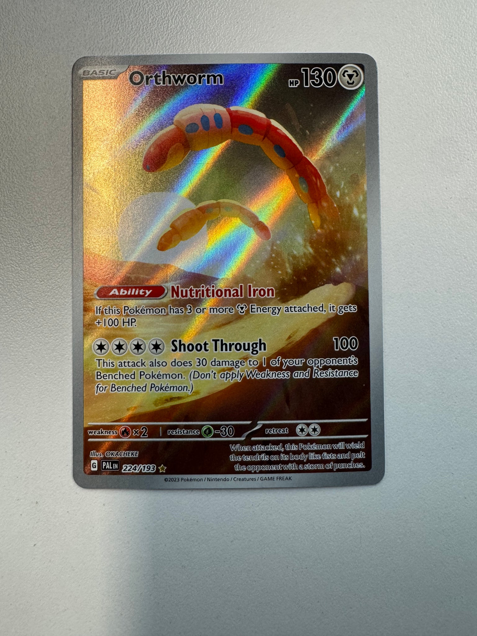 Pokemon TCG Orthworm 224/193 Full Art Illustration Rare Holo – Ultimate Key Issue Comics