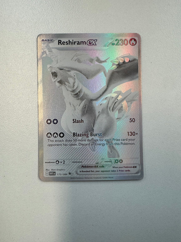 Pokemon TCG Reshiram EX 173/086 White Flare Holo Full Art Rare ...