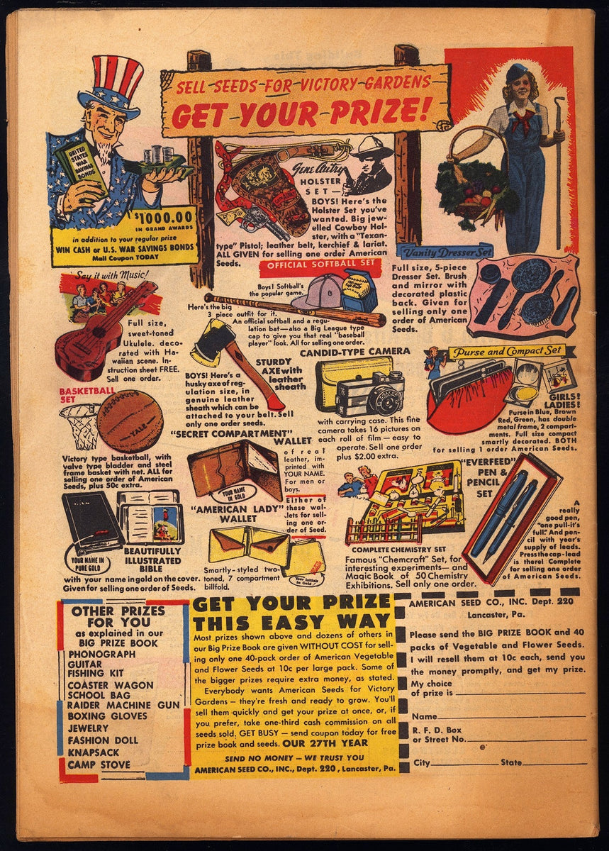 Crack Comics #37 Quality 1945 (VG/FN) Captain Triumph! Golden Age HTF ...