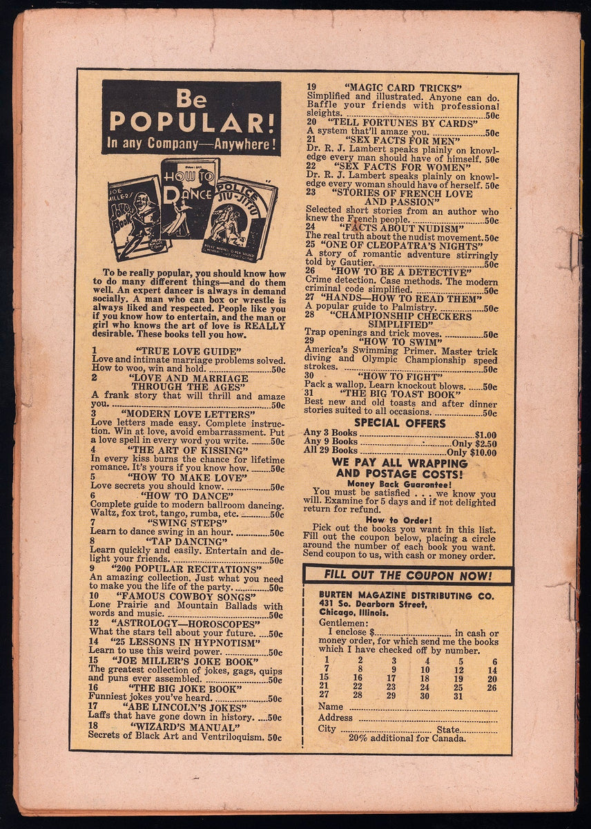 Roly Poly #1 Burten Magazine Dist. 1945 (VG+) Golden Age HTF ...